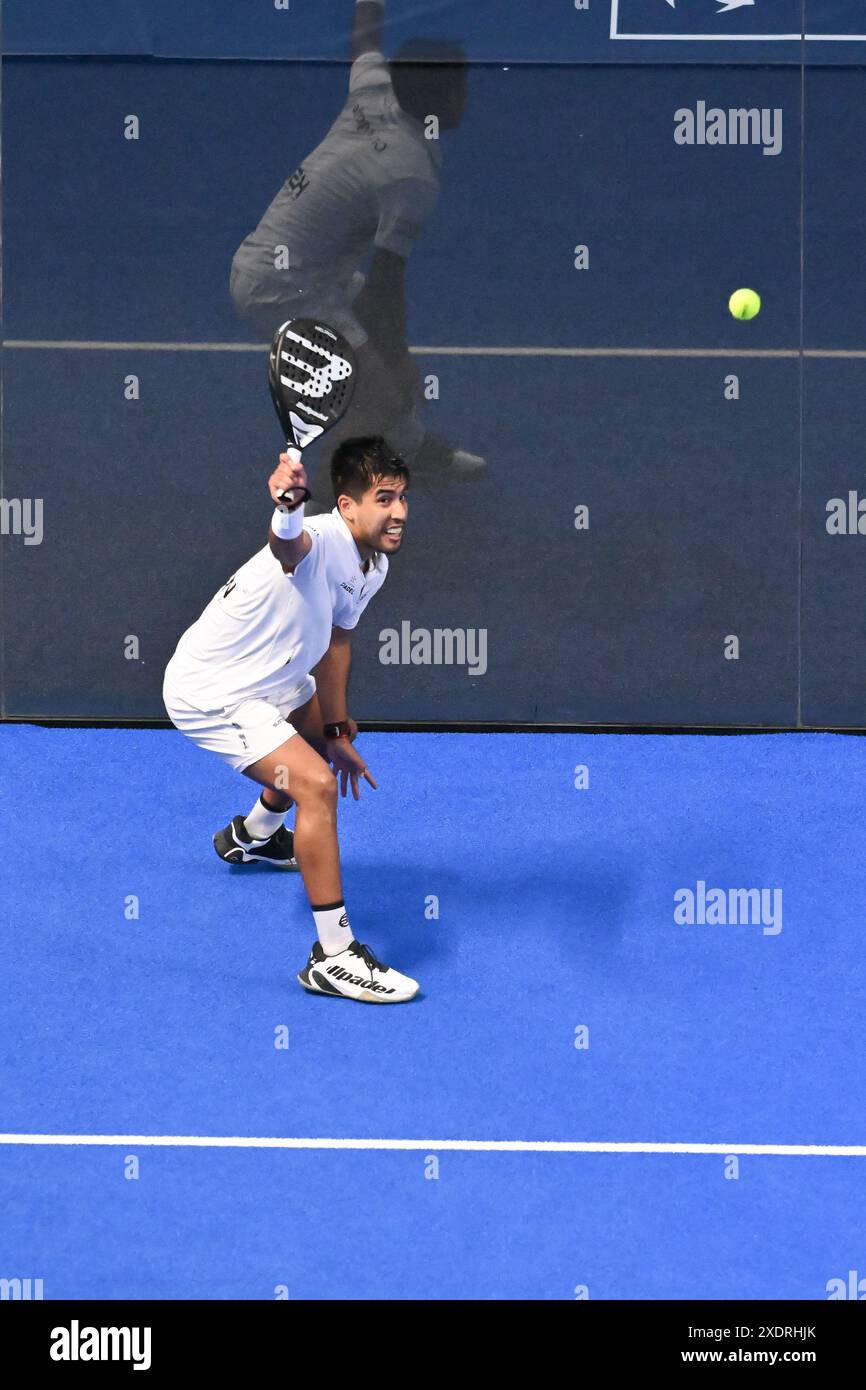 Federico Chingotto and Alejandro Galan during the Final of the BNL ...