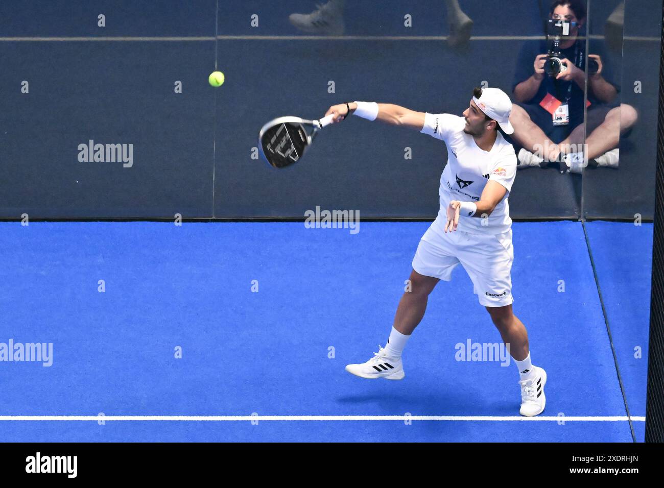 Federico Chingotto and Alejandro Galan during the Final of the BNL ...
