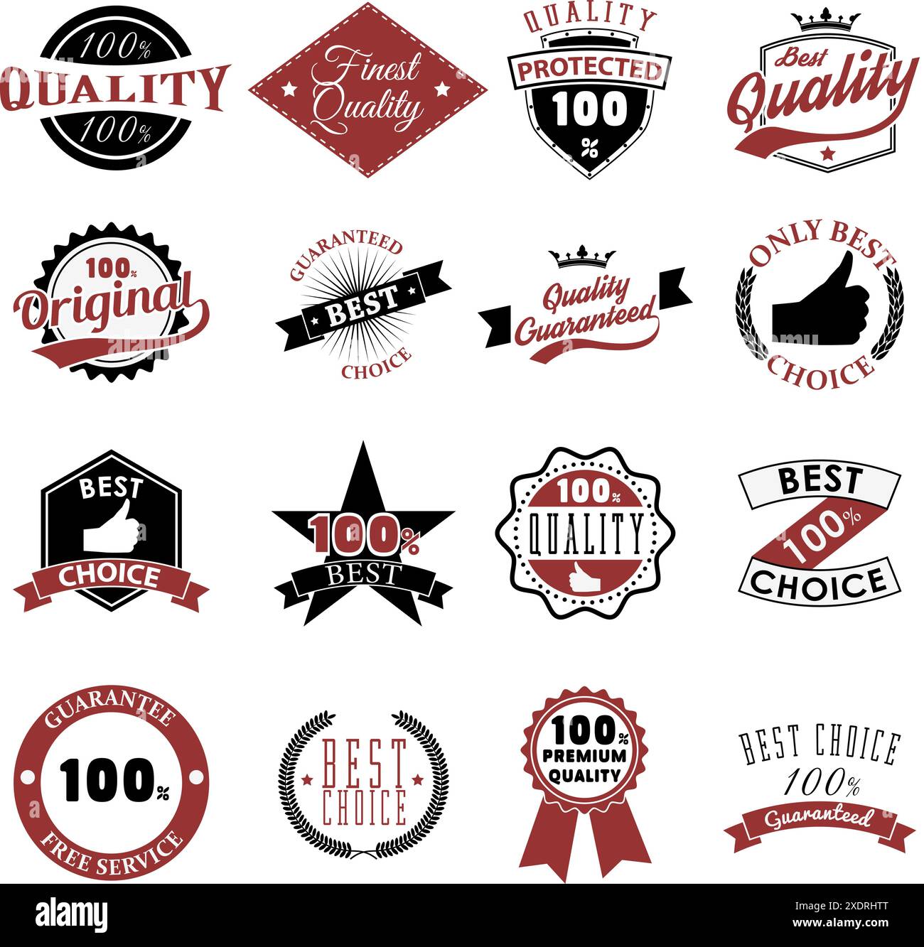 quality, guarantee emblems and labels. Design element for logo, label ...