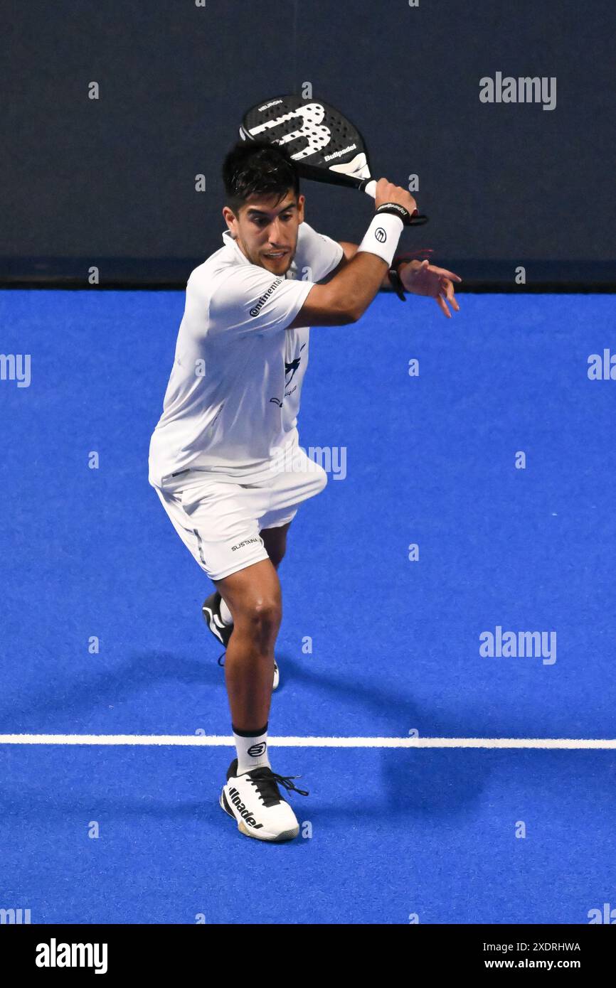 Federico Chingotto and Alejandro Galan during the Final of the BNL ...