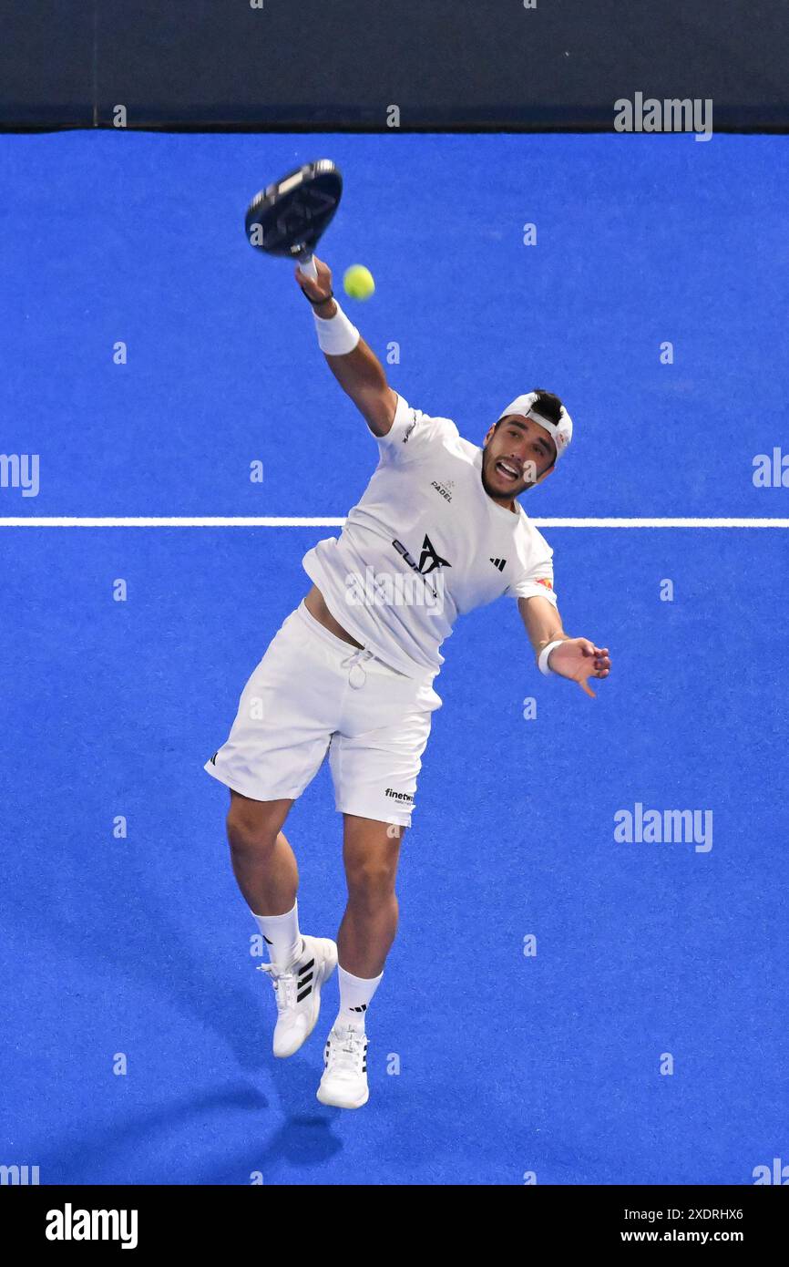 Federico Chingotto and Alejandro Galan during the Final of the BNL ...