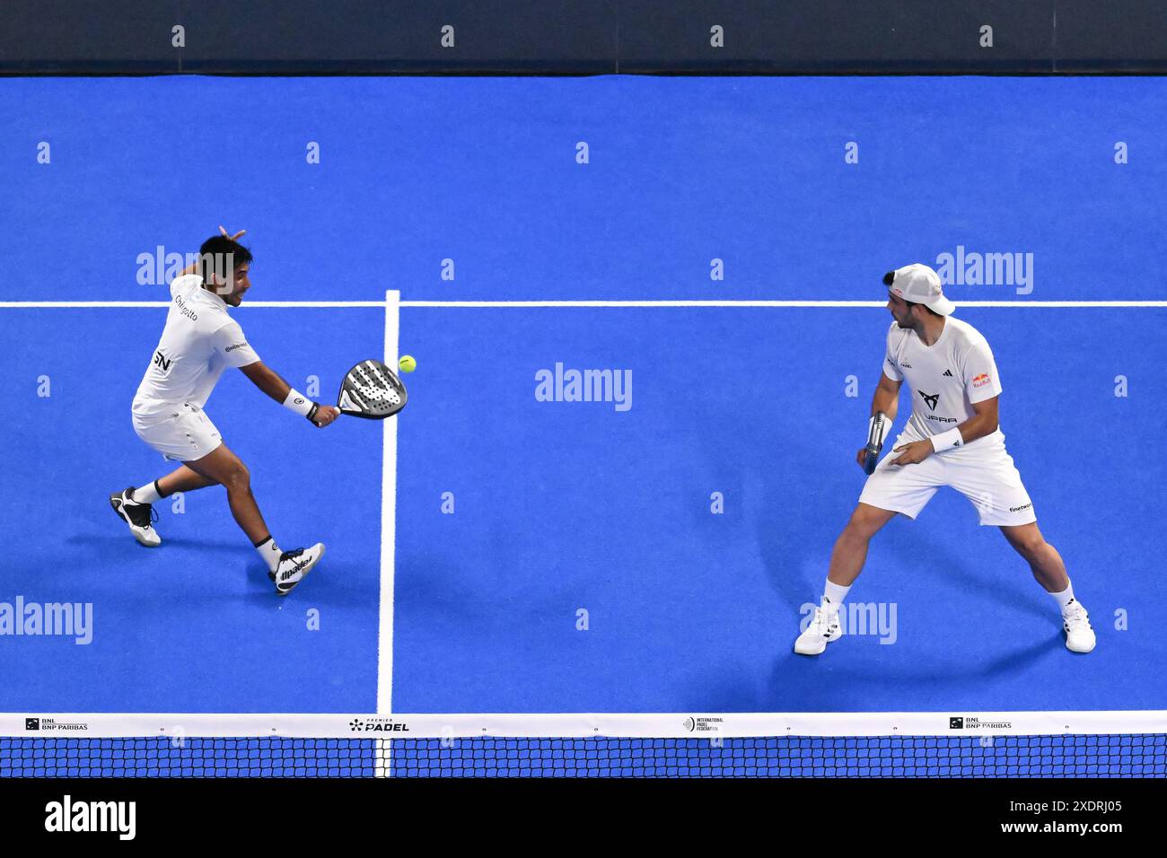 Federico Chingotto and Alejandro Galan during the Final of the BNL ...
