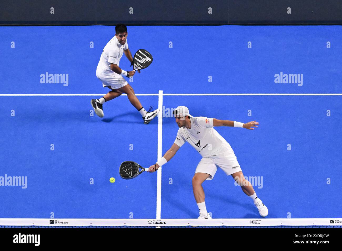 Federico Chingotto and Alejandro Galan during the Final of the BNL ...