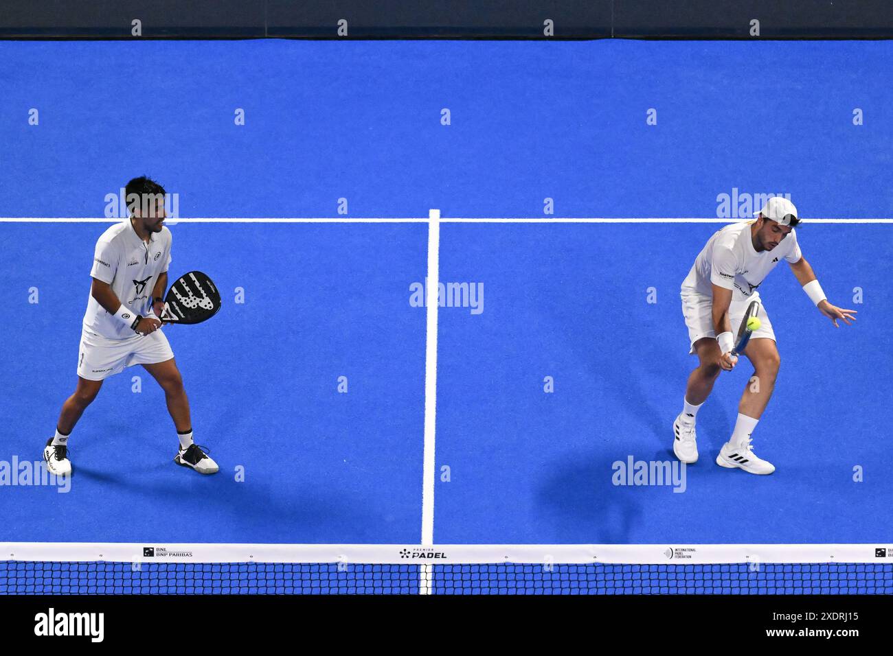 Federico Chingotto and Alejandro Galan during the Final of the BNL ...