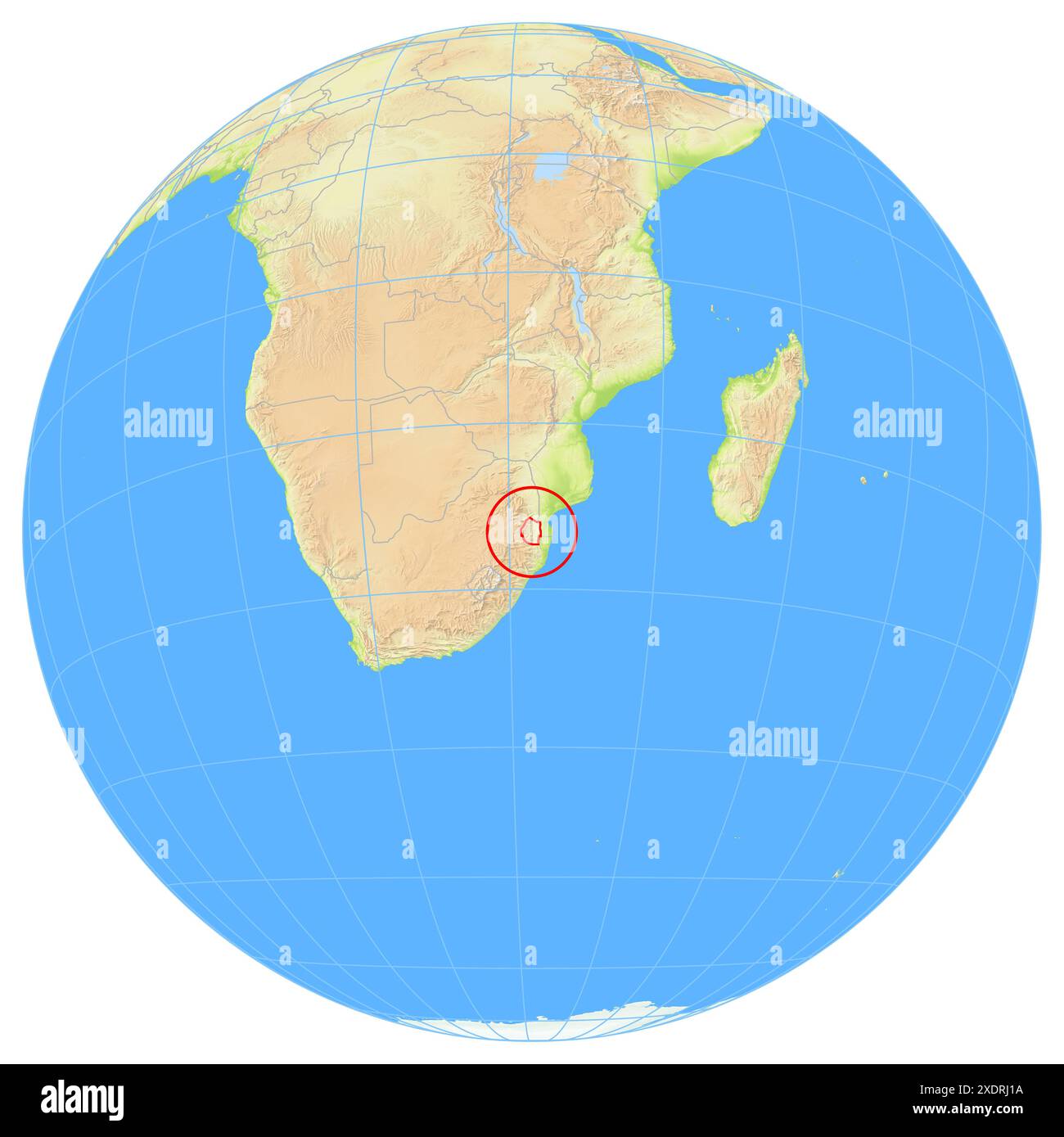 Map of eswatini hi-res stock photography and images - Alamy