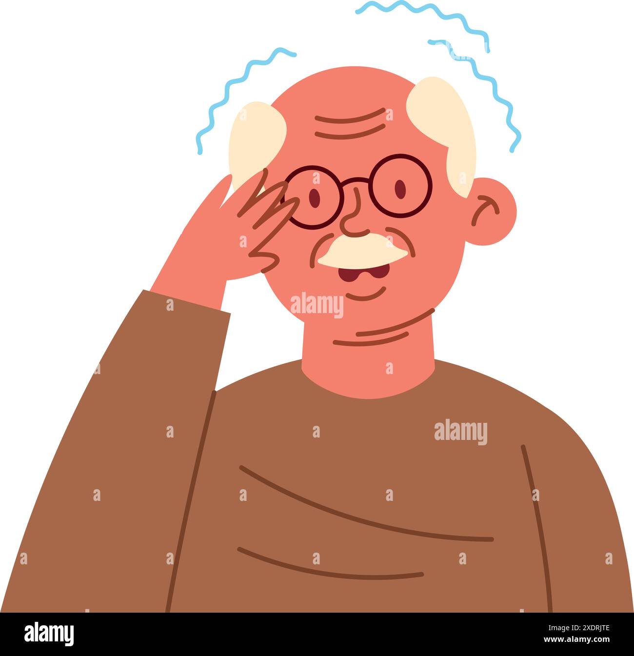 Elderly memory sad Stock Vector Images - Alamy