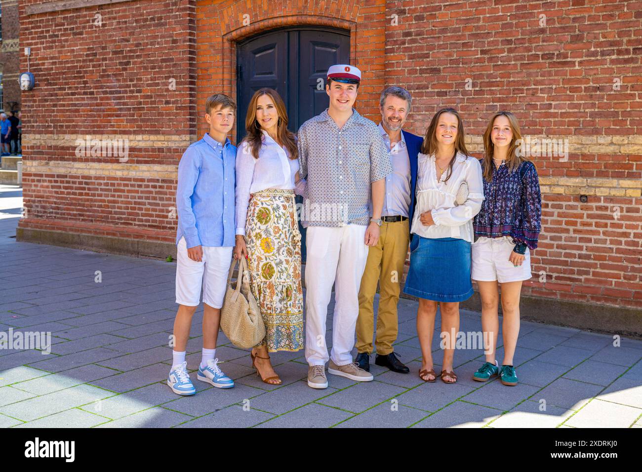 King Frederik, Queen Mary, Crown Prince Christian, Princess Isabella ...