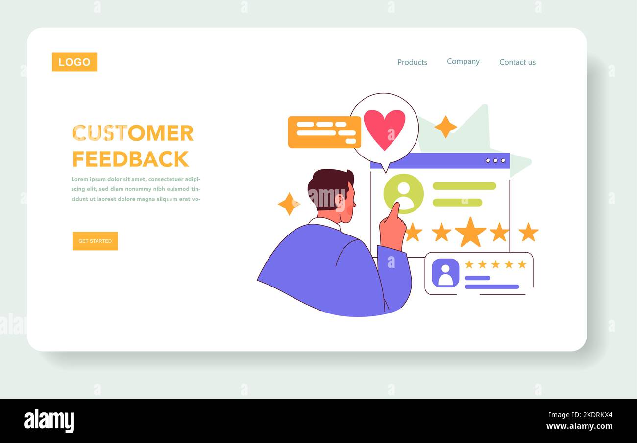 évaluation client interactive Stock Vector Images - Alamy