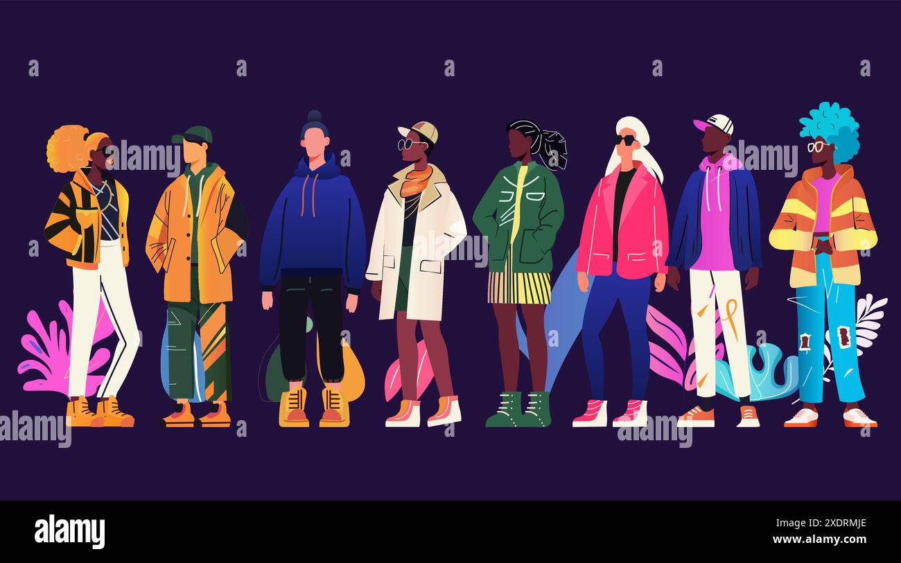 Dark jackets Stock Vector Images - Alamy