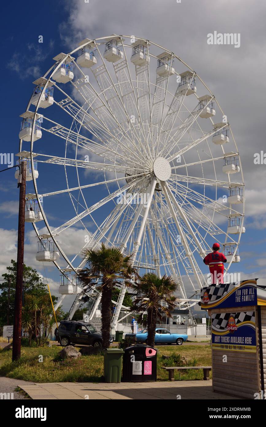 The big wheel at Dawlish Warren, South Devon, during the Cofton's ...