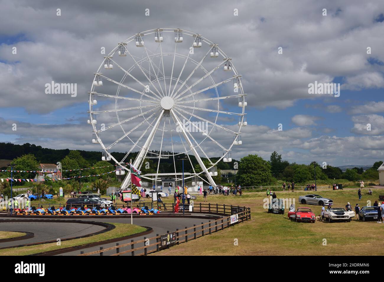 The big wheel at Dawlish Warren, South Devon, during the Cofton's ...