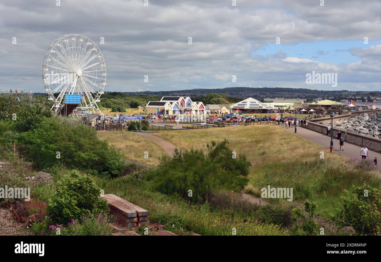 The big wheel at Dawlish Warren, South Devon, during the Cofton's ...