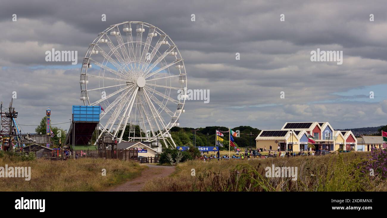 The big wheel at Dawlish Warren, South Devon, during the Cofton's ...