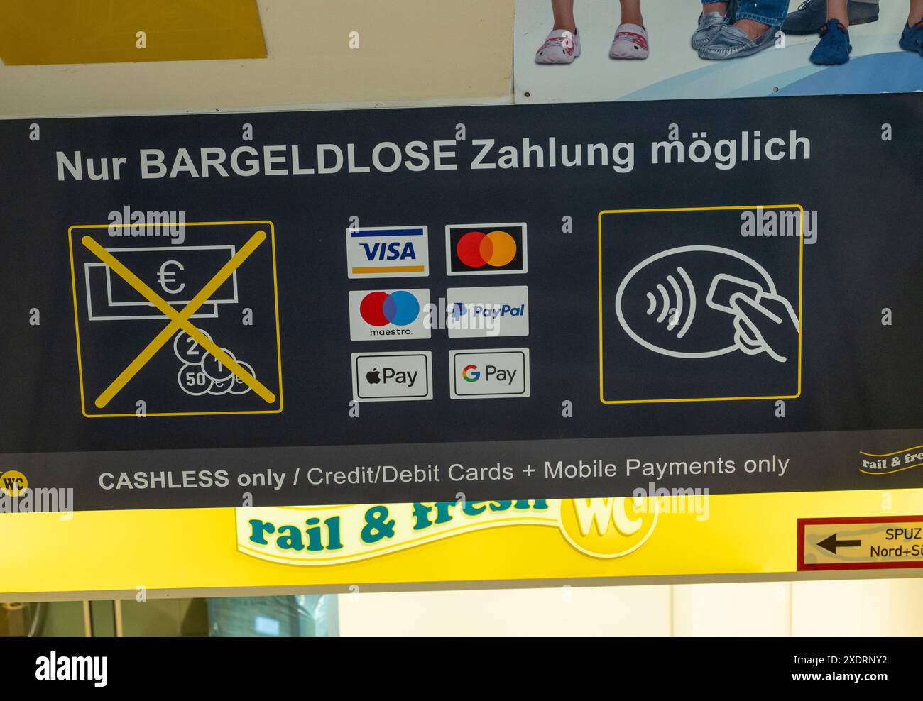 20 June 2024, Bavaria, Munich: A sign with the inscription "Only ...