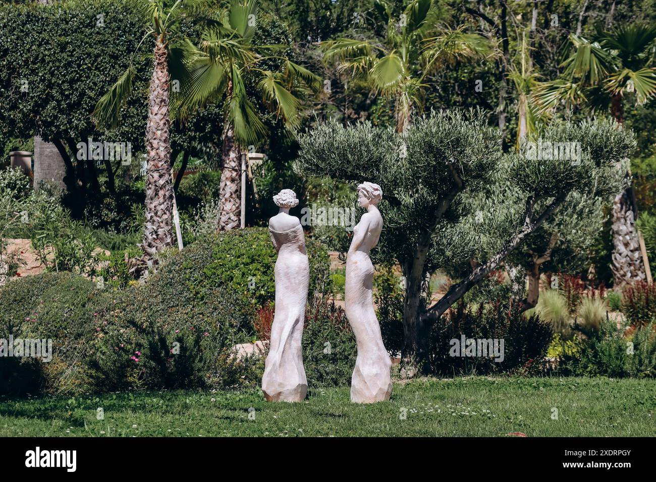 Saint-Raphael, France - April 20, 2024: Sculptures of Jean-Philippe ...