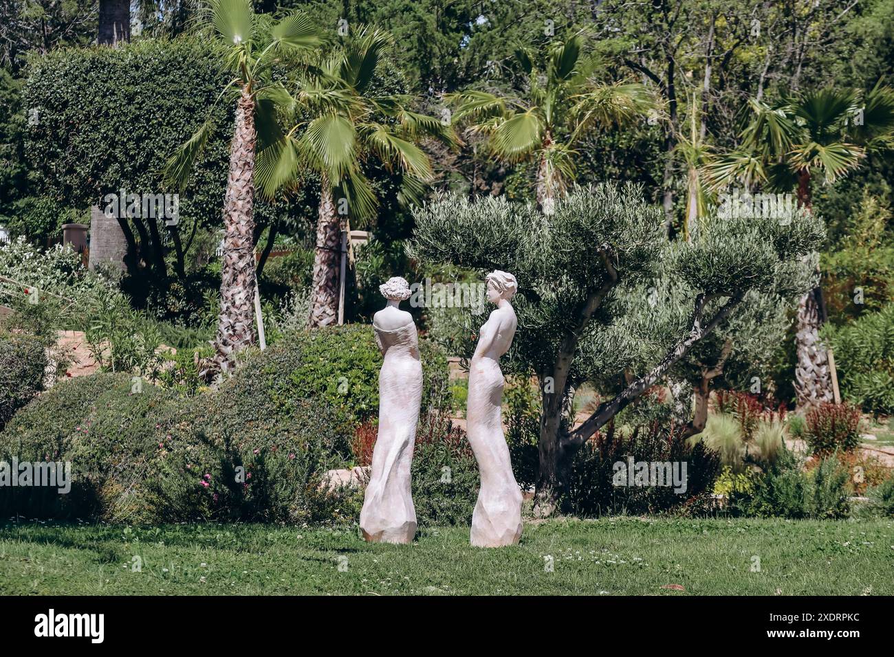 Saint-Raphael, France - April 20, 2024: Sculptures of Jean-Philippe ...