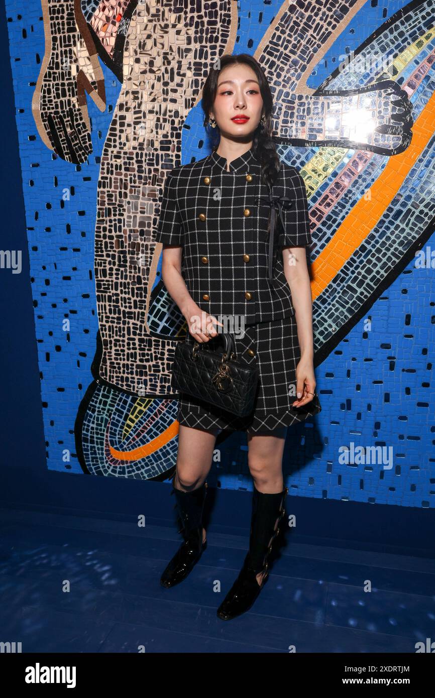 Yuna Kim attends the Dior Haute Couture Fall-Winter 2024-2025 ...