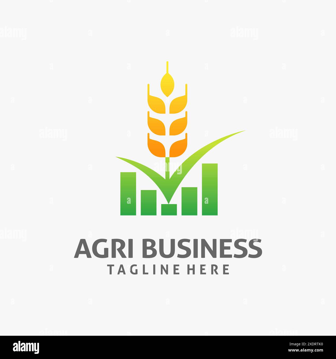 Wheat and chart for agribusiness logo design Stock Vector Image & Art ...