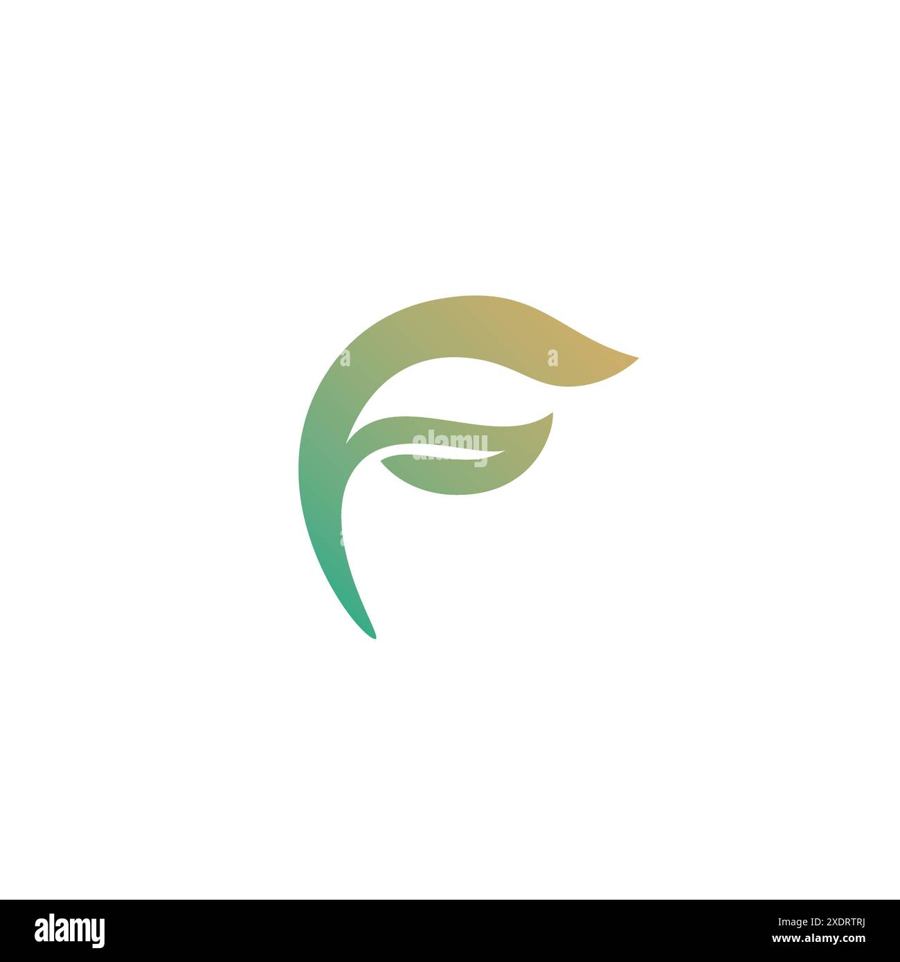 Letter F Leaf Logo Vector. F Initial Logo Stock Vector Image & Art - Alamy