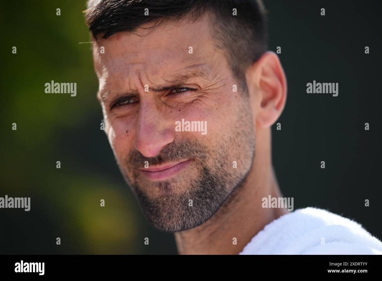 Novak Djokovic at the All England Lawn Tennis and Croquet Club in ...