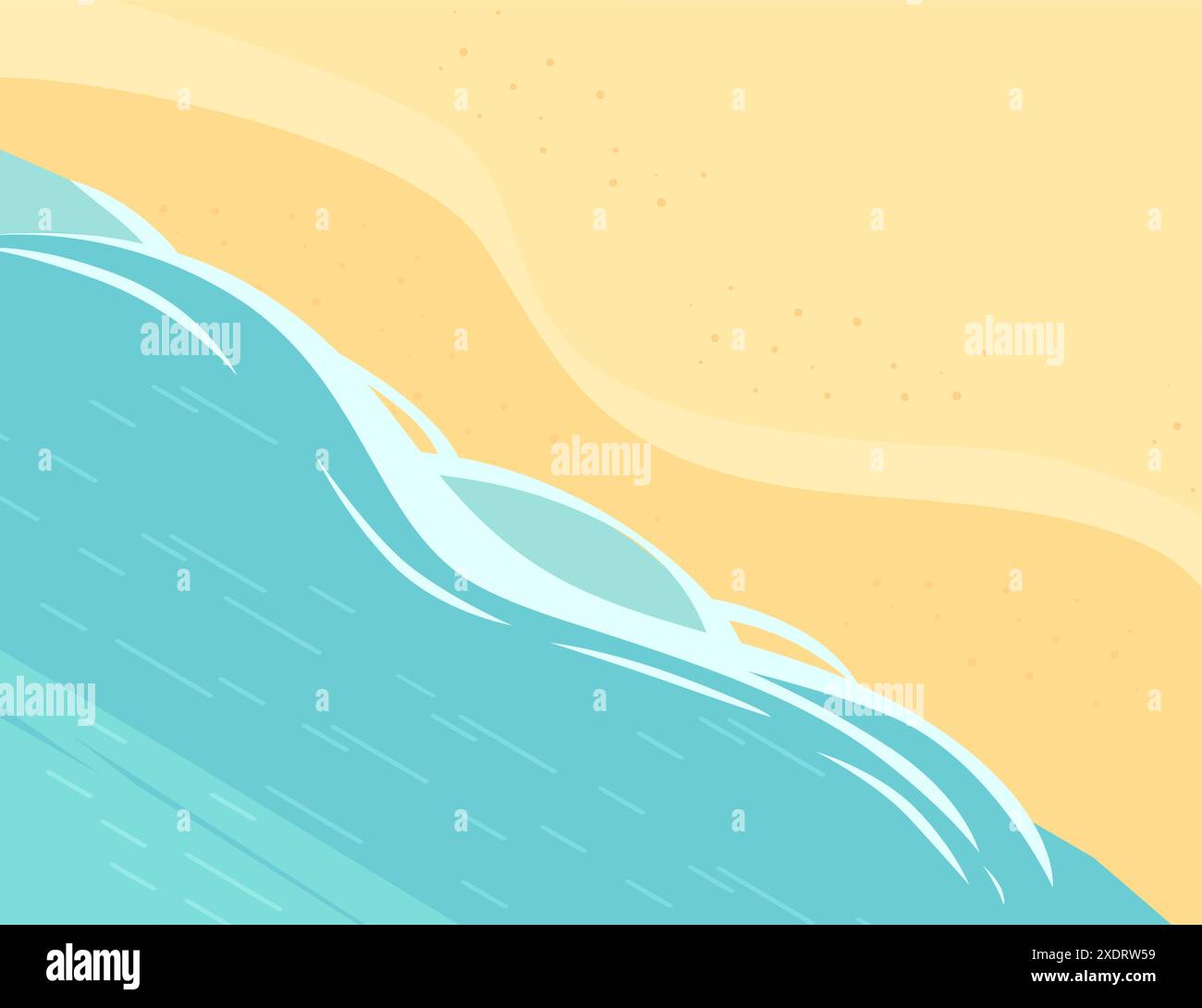 Isometric view of a sand beach vector illustration Stock Vector Image ...