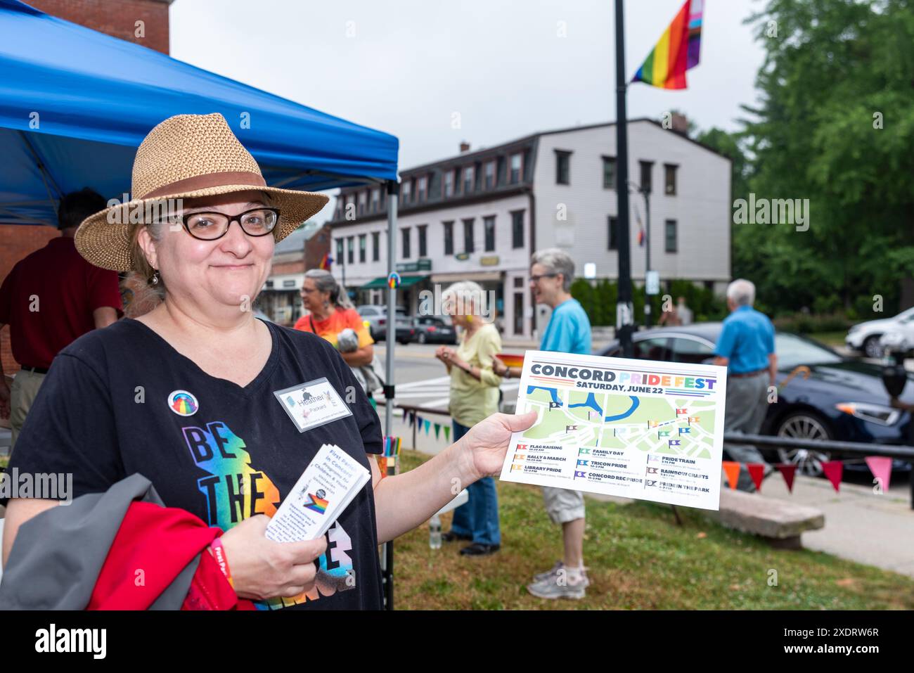 Heather Packard at the 2024 Concord Pride Fest celebrating Pride Month ...