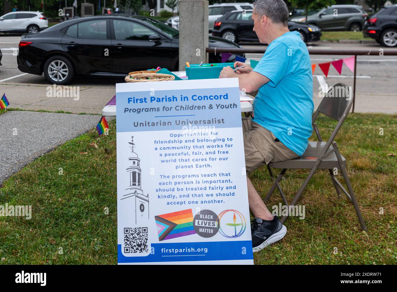 Peter Bowden at the 2024 Concord Pride Fest celebrating Pride Month ...