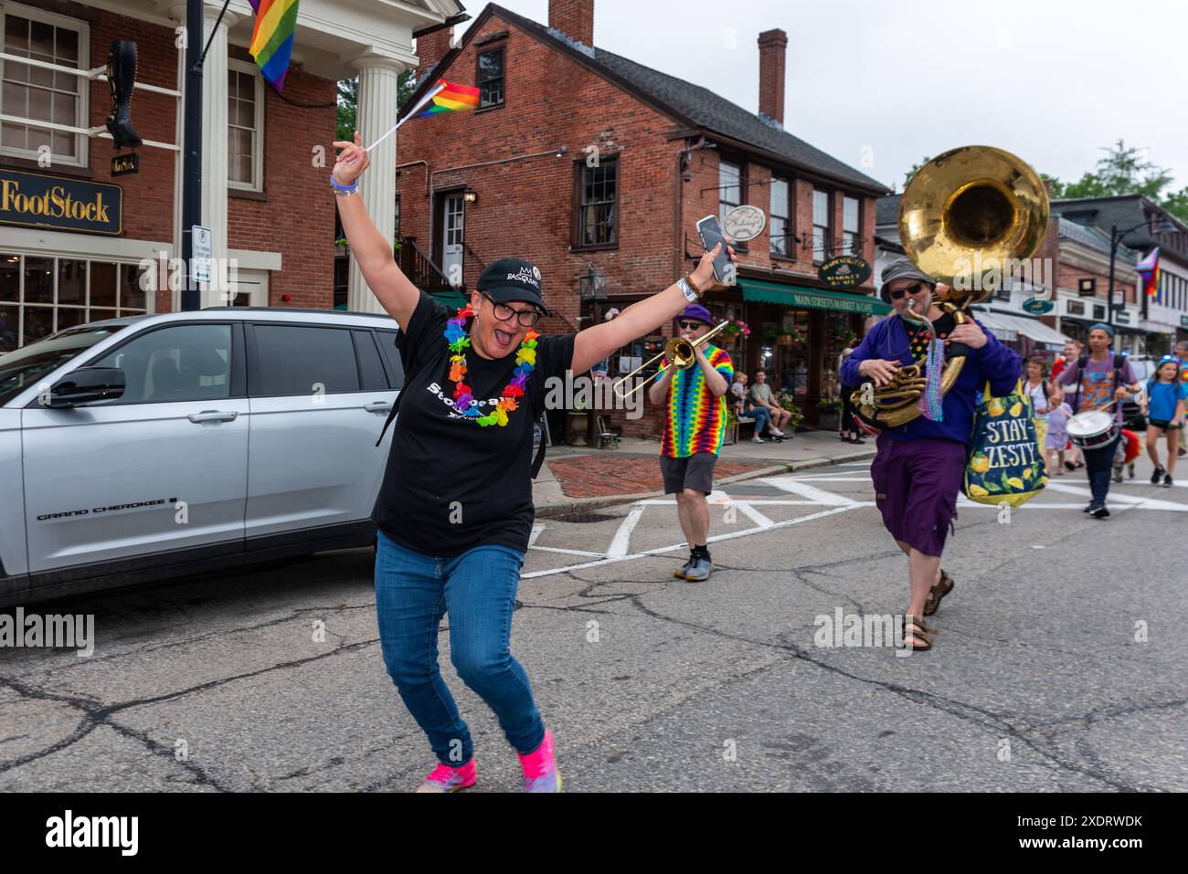Samantha DeSuze celebrates while participating in Concord's first ...