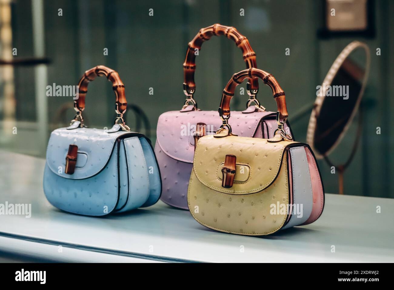 Cannes, France - 20 April 2024: The legendary Gucci Bamboo bags in a ...