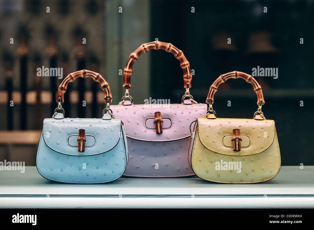 Cannes, France - 20 April 2024: The legendary Gucci Bamboo bags in a ...