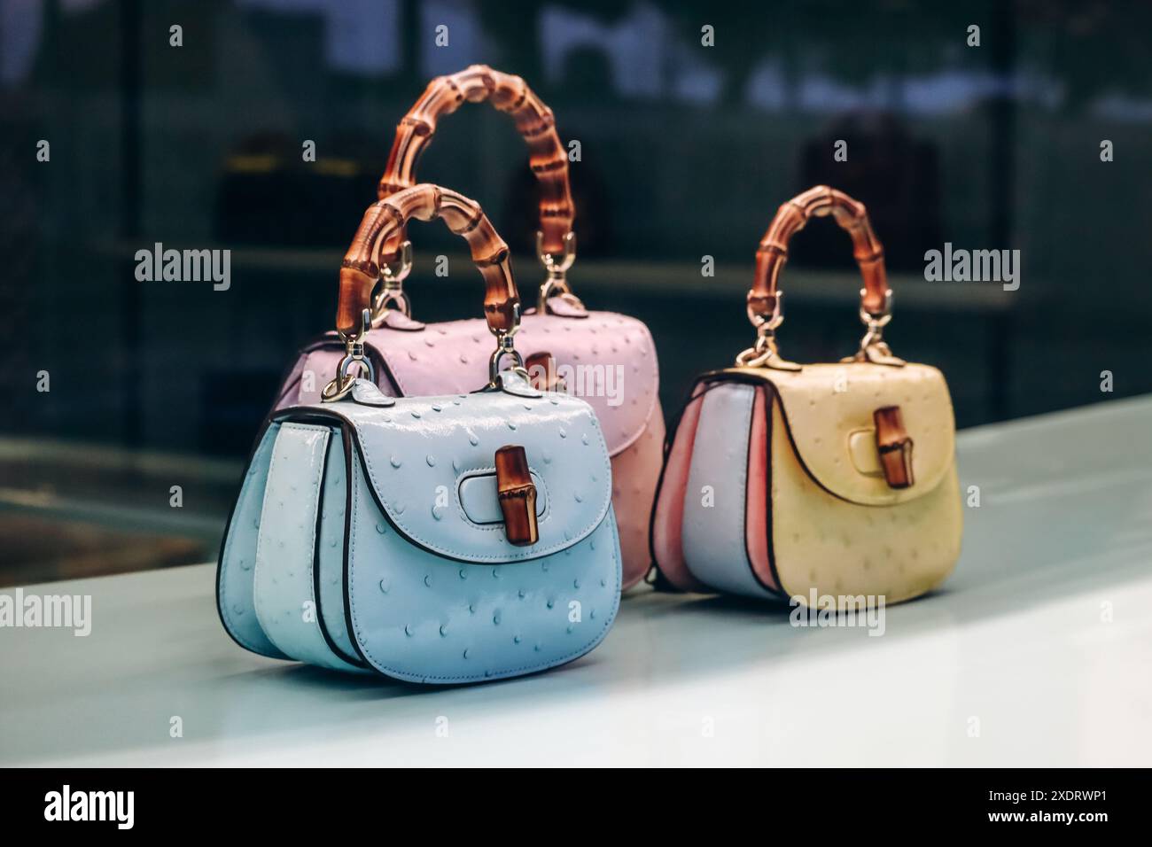 Cannes, France - 20 April 2024: The legendary Gucci Bamboo bags in a ...