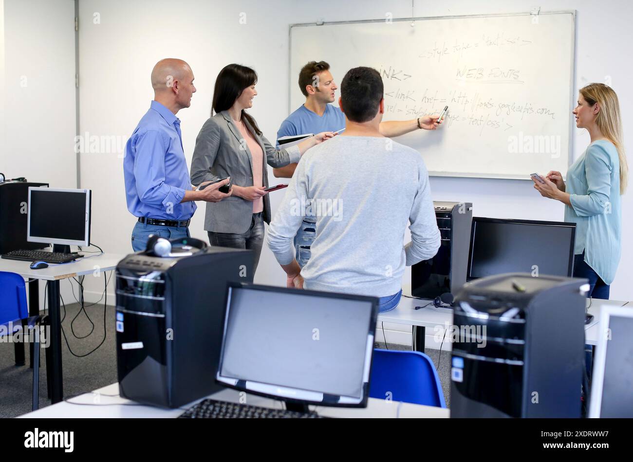 Group teachers discussion hi-res stock photography and images - Alamy