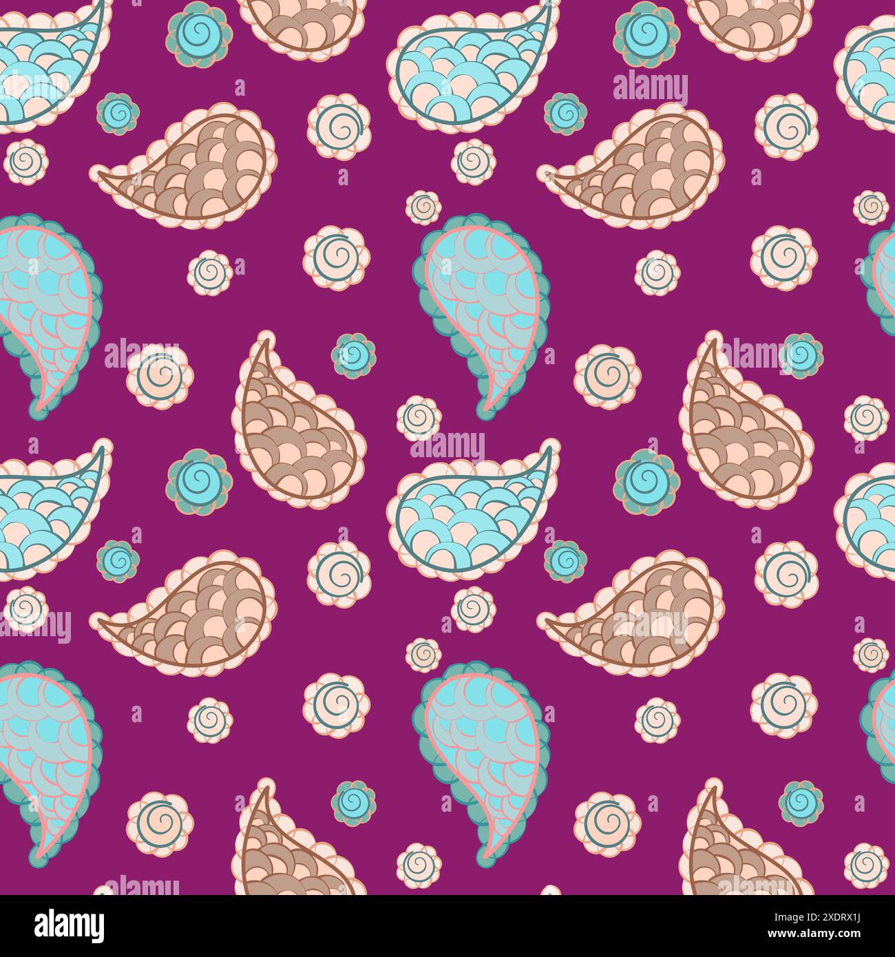 Seamless pattern for wallpaper, backgrounds and fabric decoration with ...