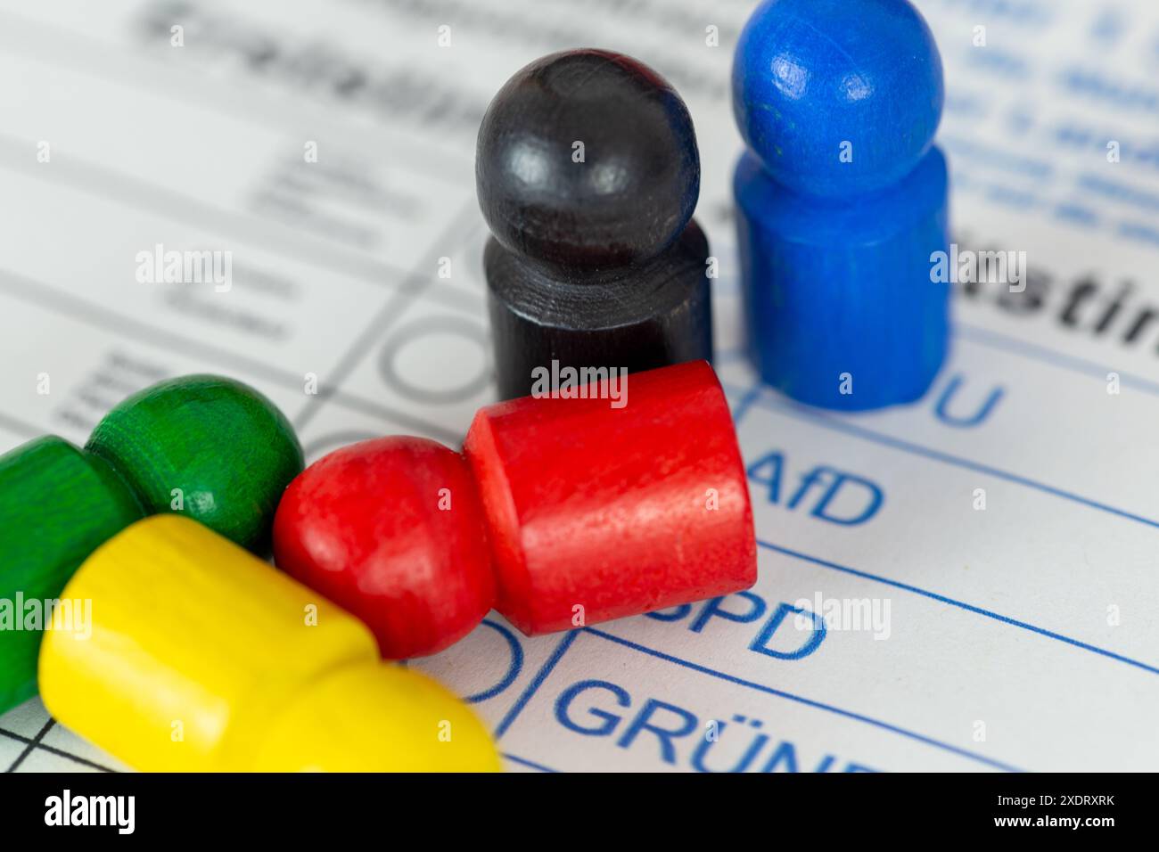 Symbol image of poll results and election results in Germany: Standing ...