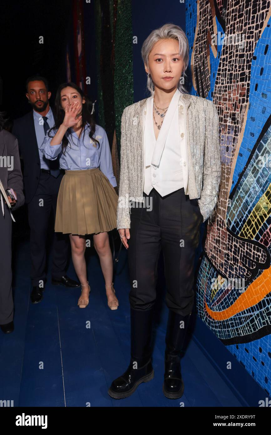 Liu Yuxin attends the Dior Haute Couture Fall-Winter 2024-2025 collection presented Monday, June ...