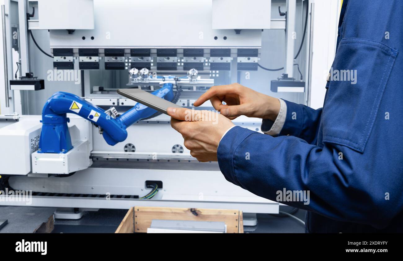 Engineer uses ai technology hi-res stock photography and images - Alamy