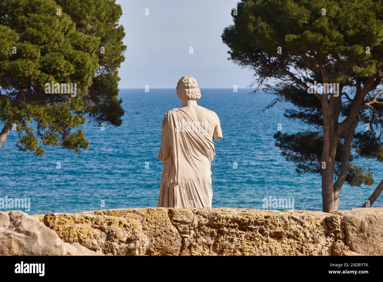 Empuries greek and roman ruins in Costa Brava; Catalonia. Spain Stock ...