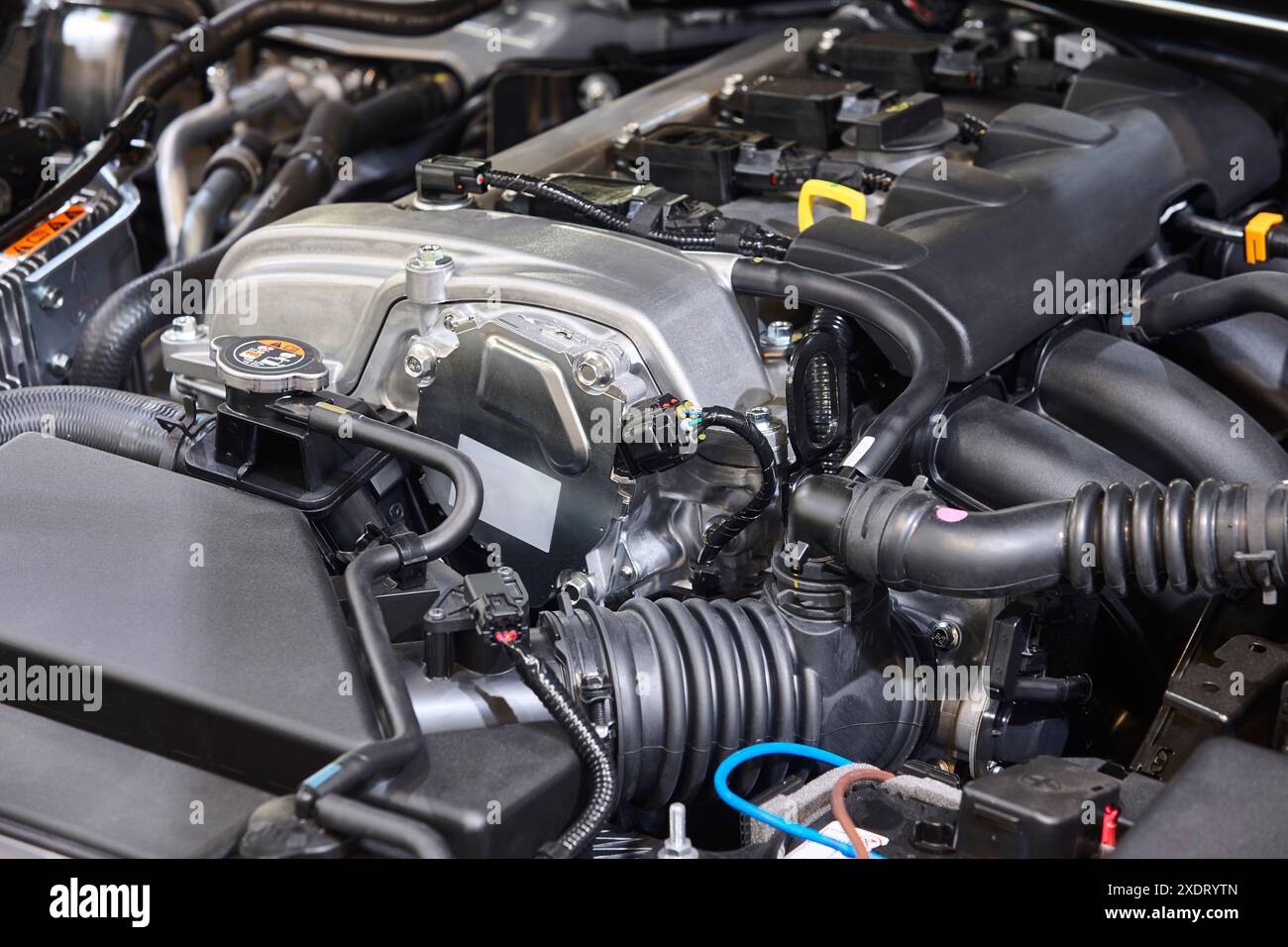 Car engine block detail. Motor industry. Automotive technology Stock ...