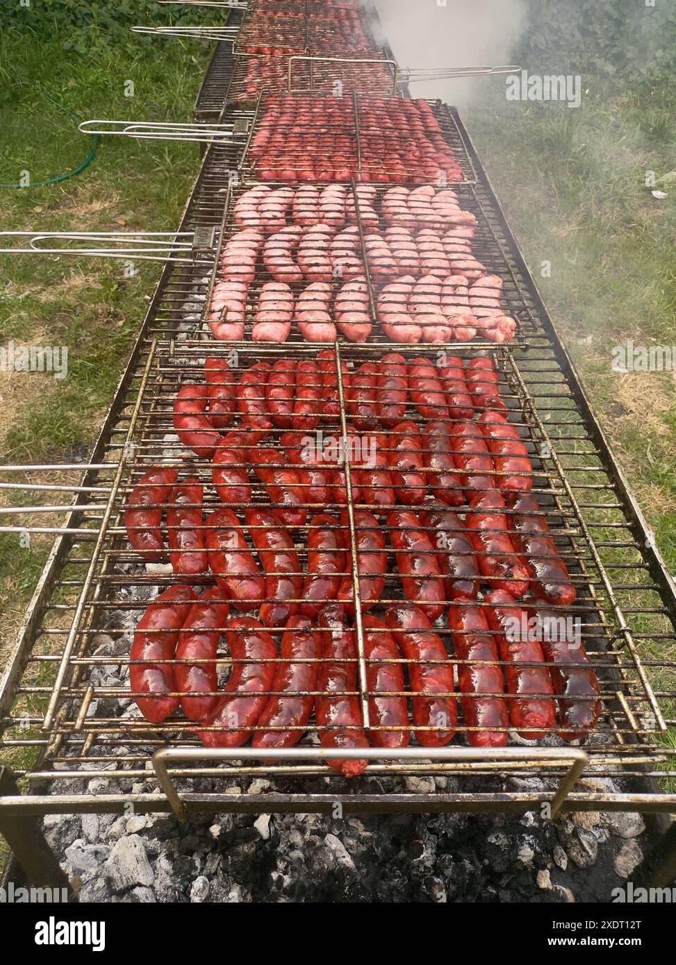 Tasty chorizos roasting over the fire: a feast for the palate at the ...