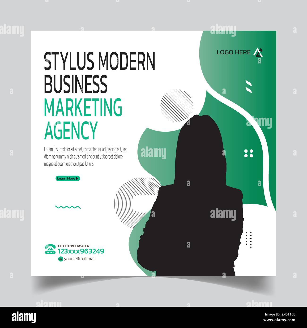 Business Advertising Social Media Post Design Templates Stock Vector ...