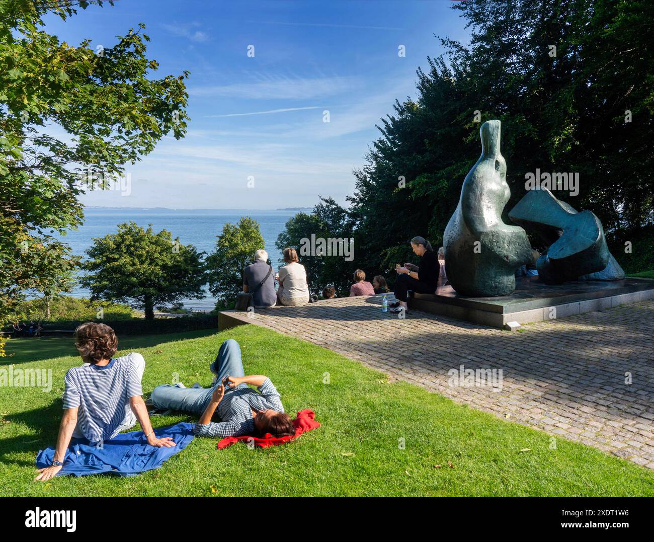 Louisiana Museum sculpture park with sculpture by Henry Moore,Denmark ...