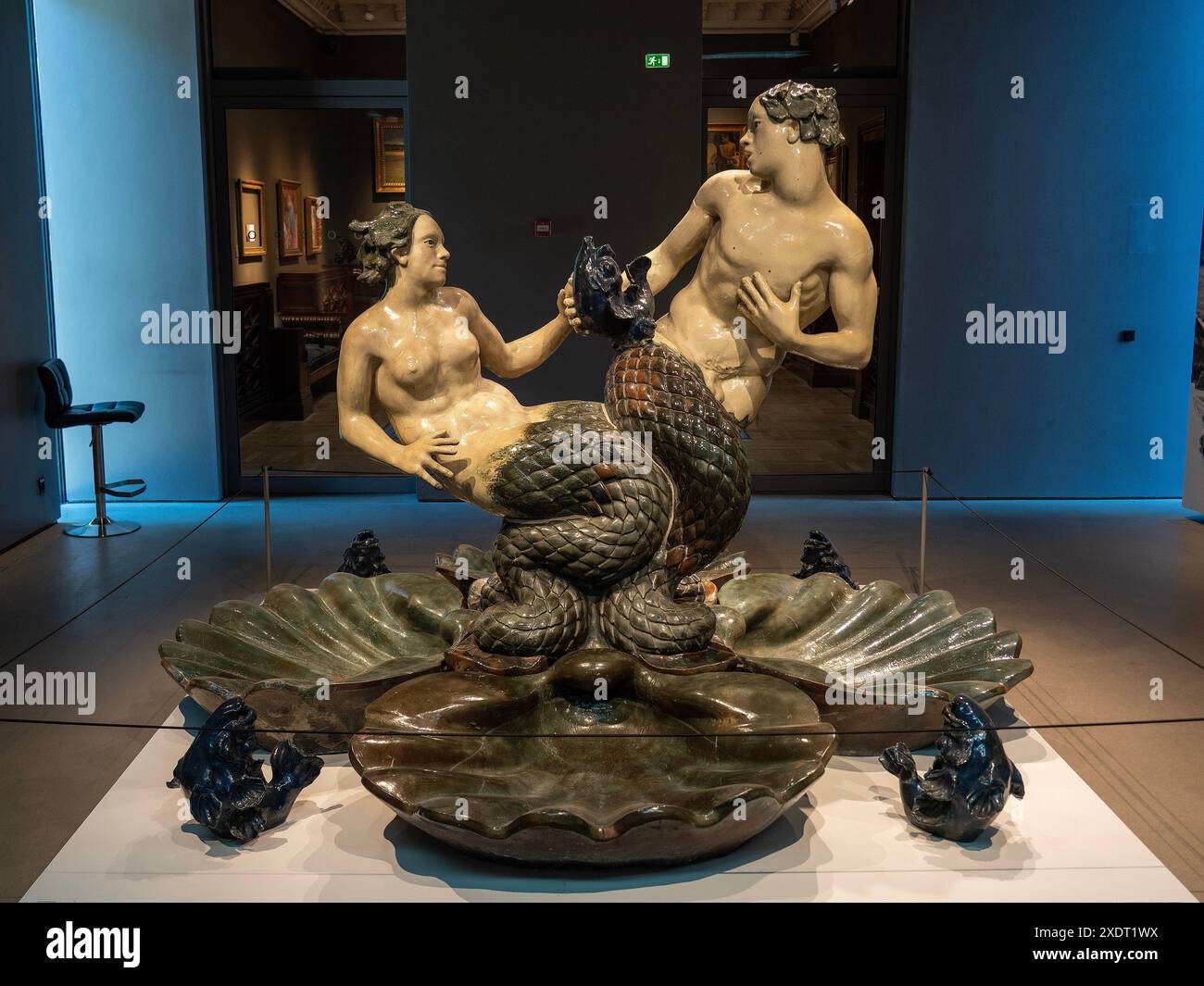 Merman And Mermaid Sculpture By Jean Gauguin At Ordrupgaard Museum