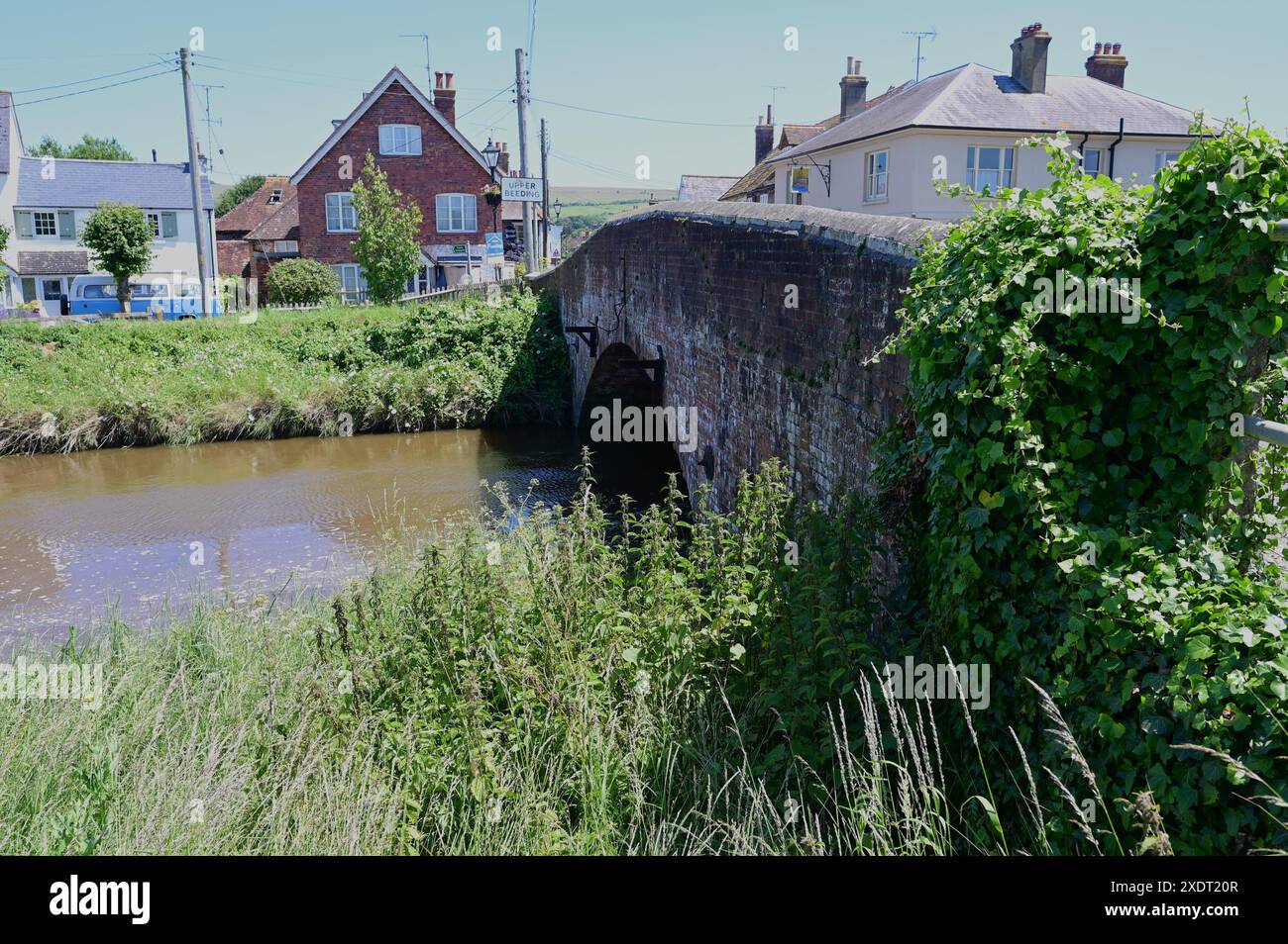 Bridge crossing the River Adur on the border of Bramber and Upper ...