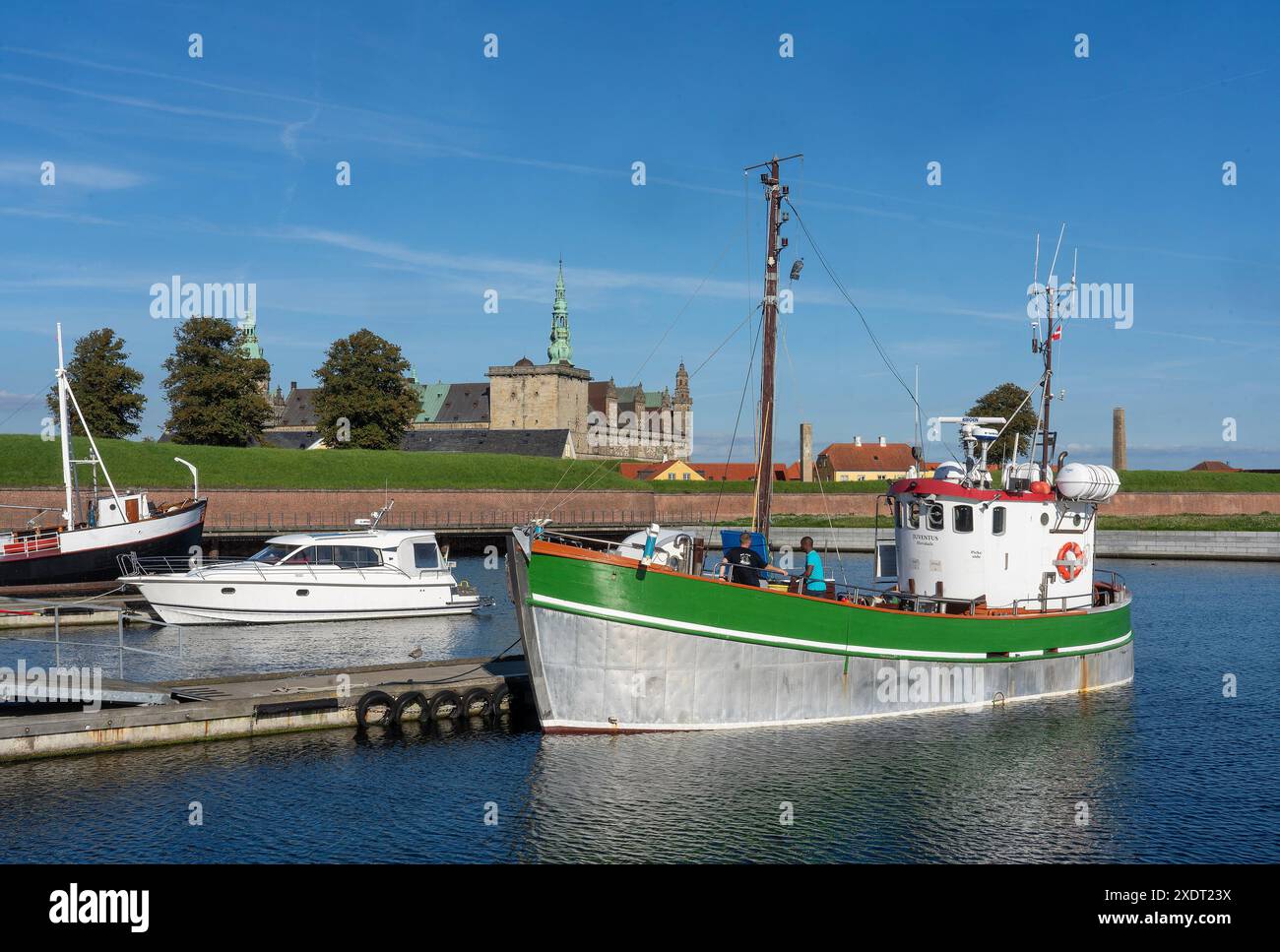Helsingör harbour with fishing boats,Denmark Stock Photo - Alamy