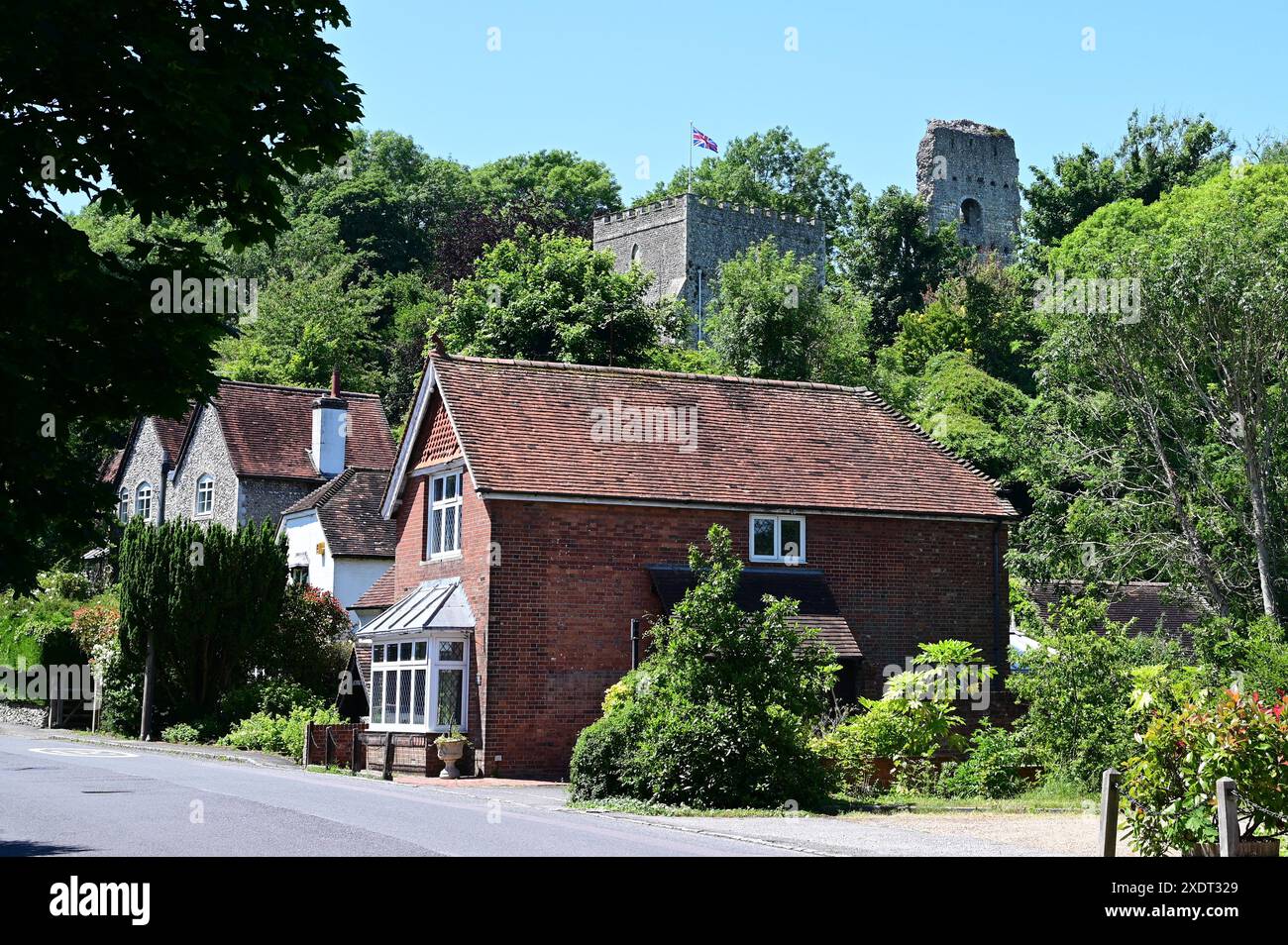 Bramber a country village in West Sussex Stock Photo - Alamy