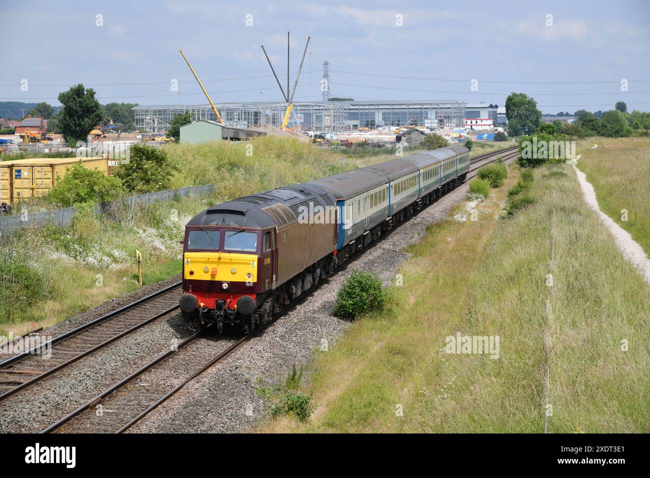 West Coast Railways Class 57 number 57010 working Burton On Trent ...