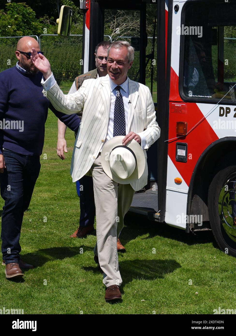 Reform UK leader Nigel Farage at the Mercure Maidstone Great Danes ...