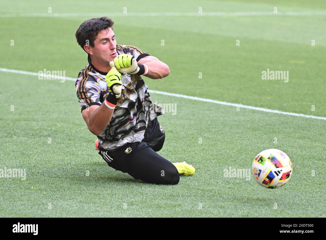 Columbus, Ohio, USA. 22nd June, 2024. Columbus Crew goalkeeper Patrick ...