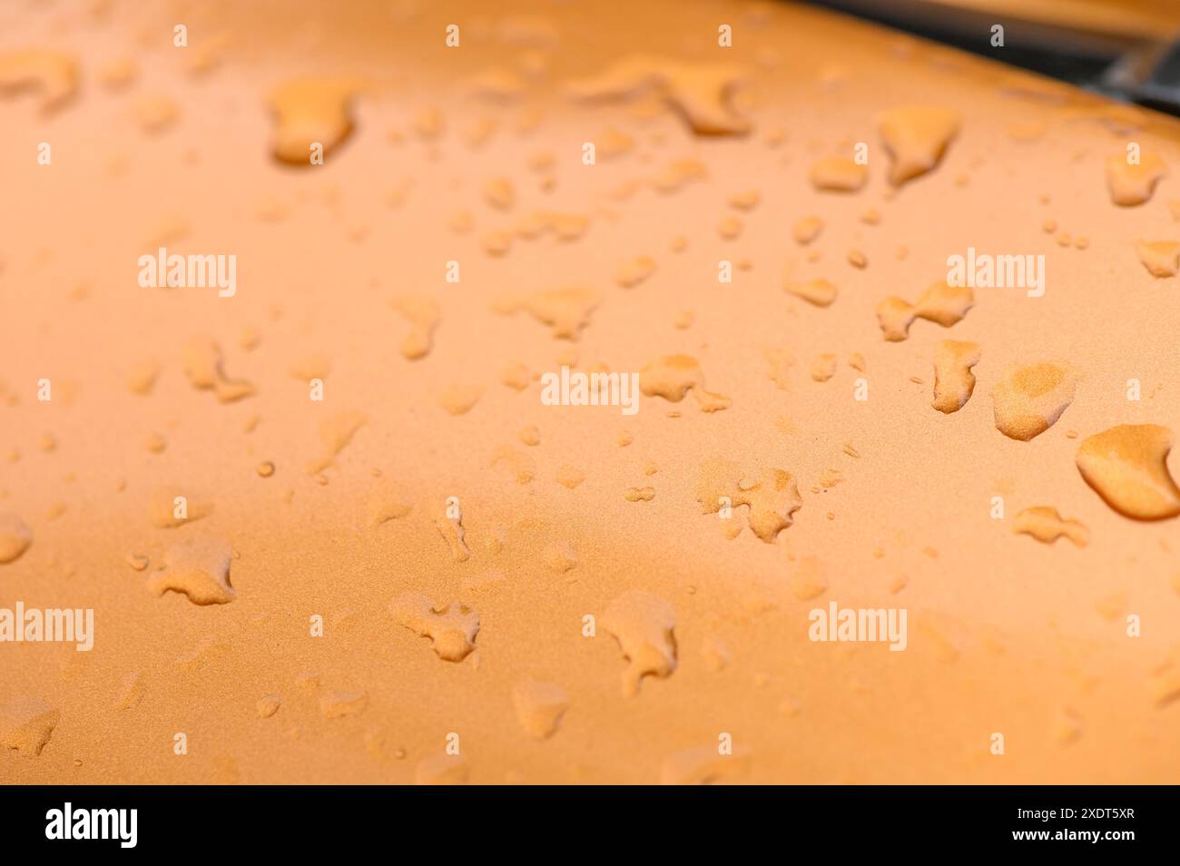 Water drops on a metalic car background 2 Stock Photo - Alamy