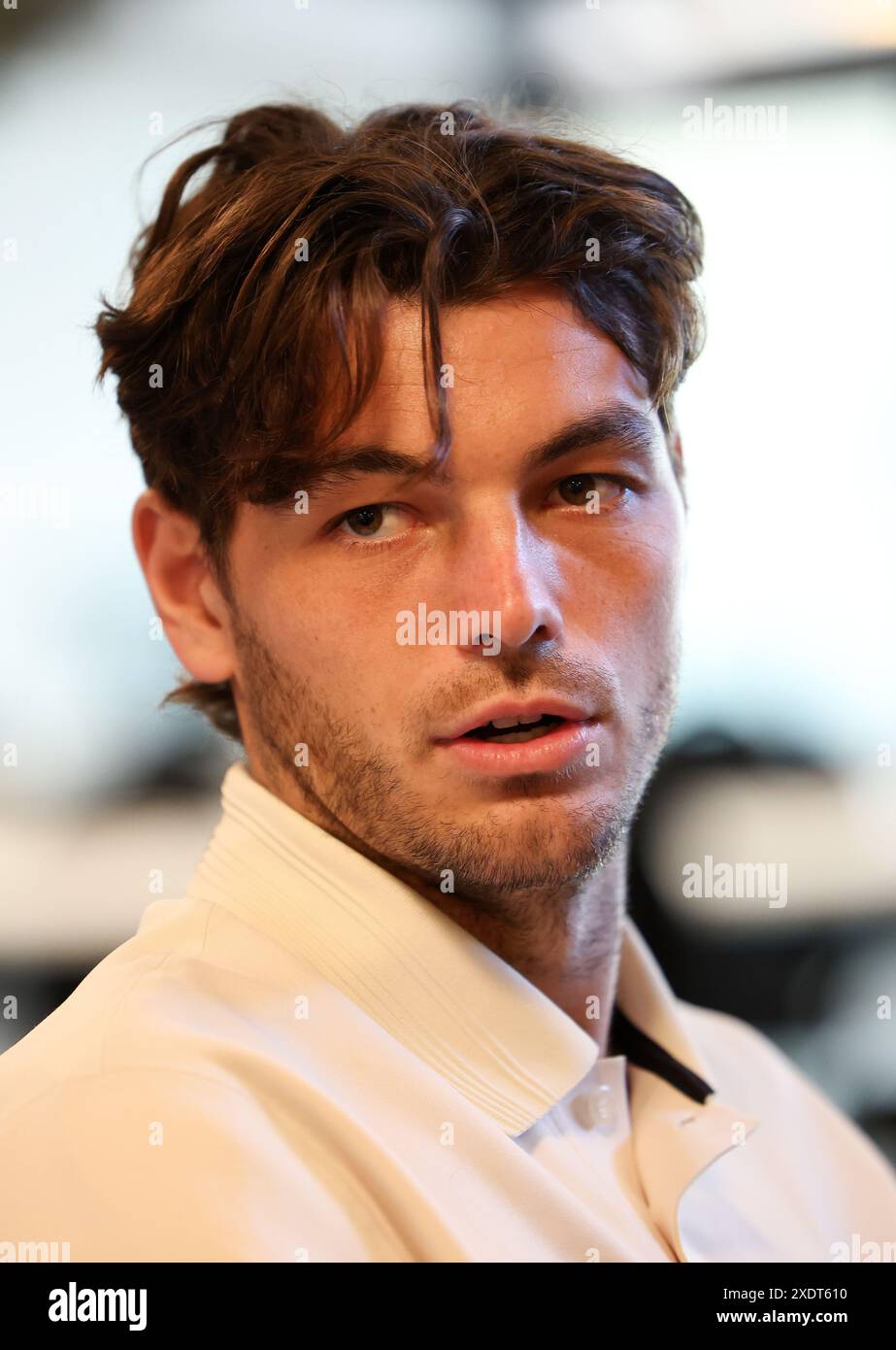 Taylor Fritz during his media round table on day three of the Rothesay ...